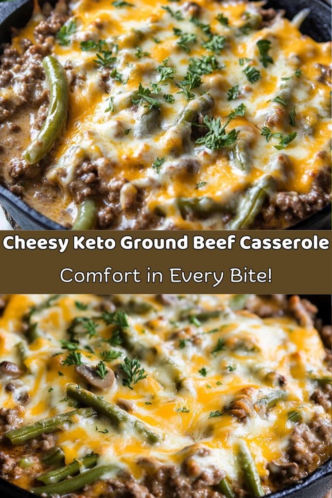 Easy Keto Ground Beef Casserole with Green Beans - Tasty Chow