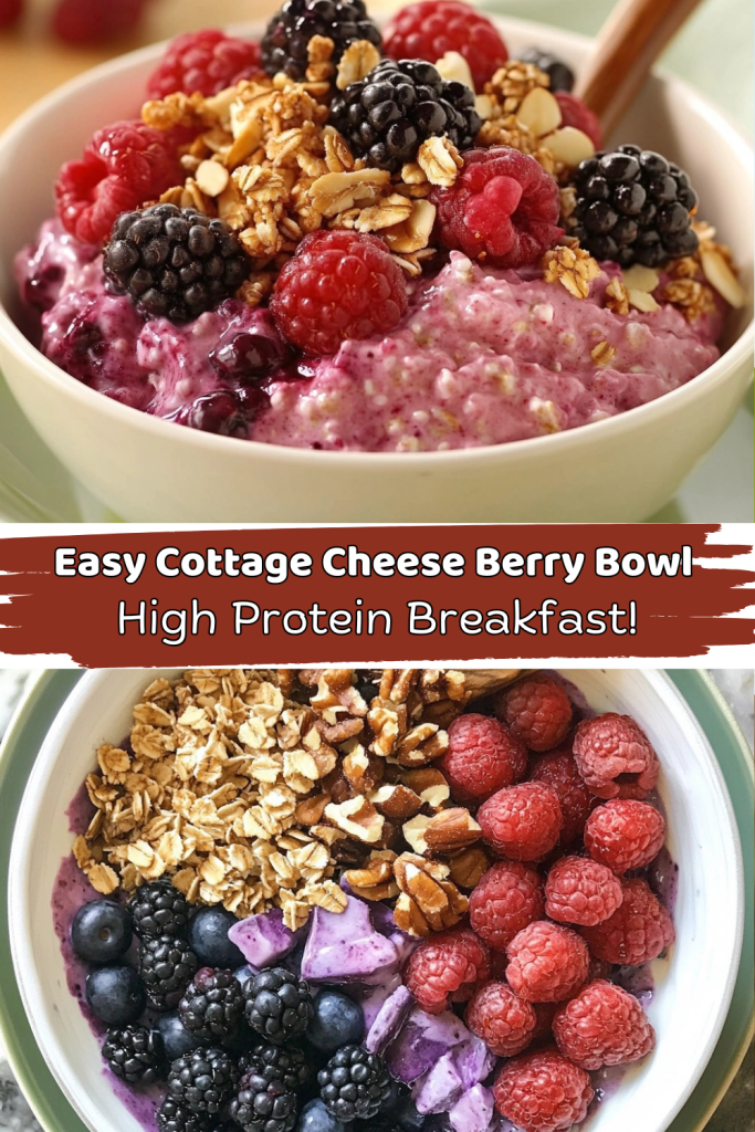 Cottage Cheese Berry Bowl - Tasty Chow