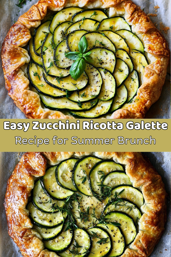 Zucchini Ricotta Galette - Tasty Chow