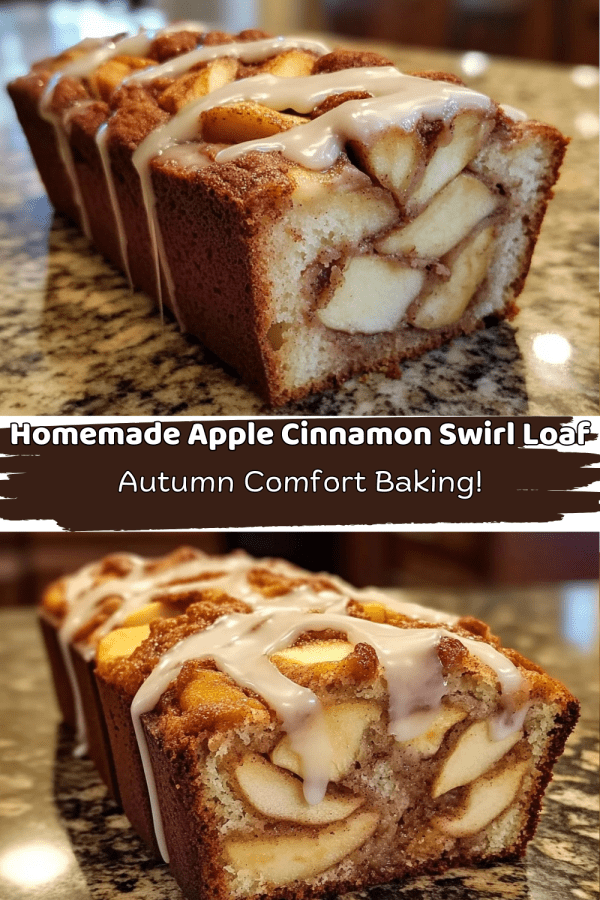 Homemade Apple Cinnamon Swirl Loaf - Tasty Chow
