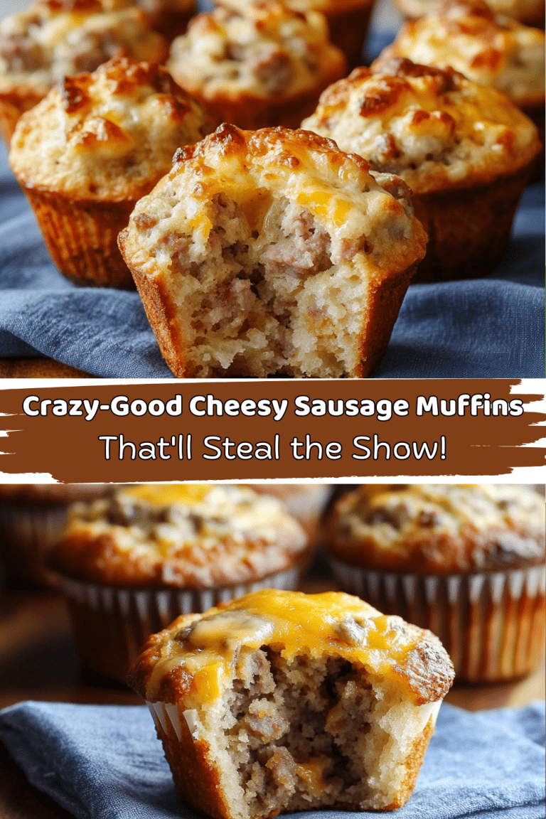 Cheesy Sausage Muffins - Tasty Chow