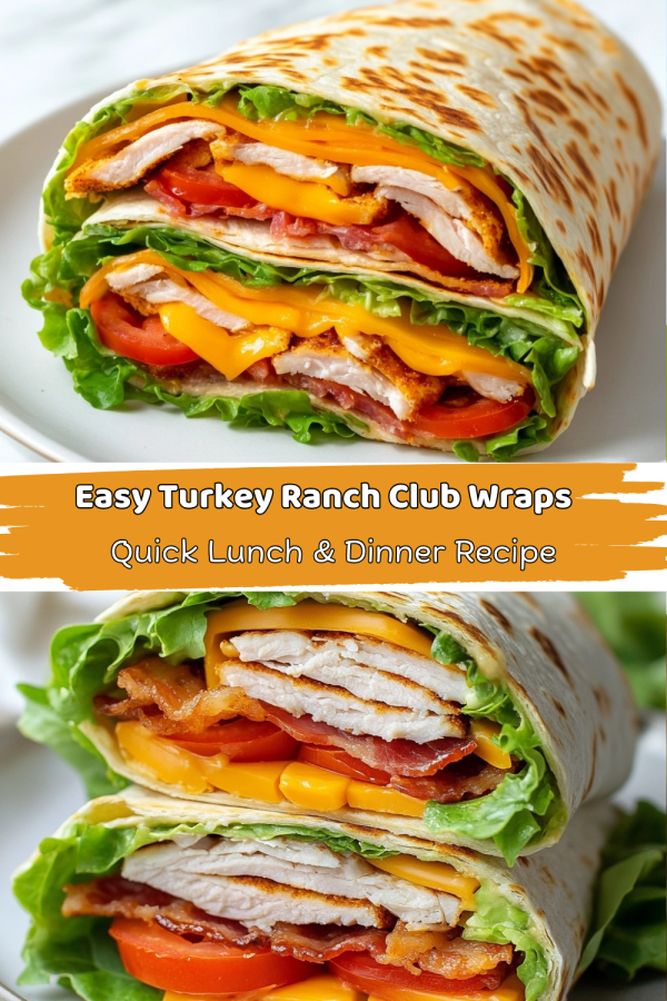 Turkey Ranch Club Wraps - Tasty Chow
