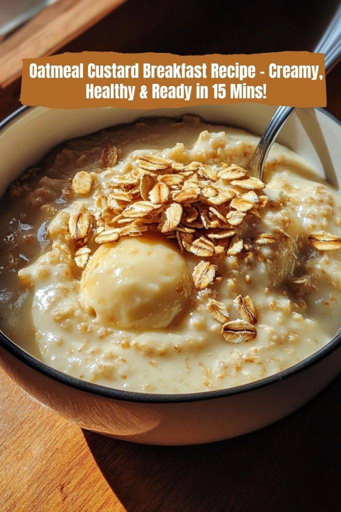 Oatmeal Custard Breakfast - Tasty Chow