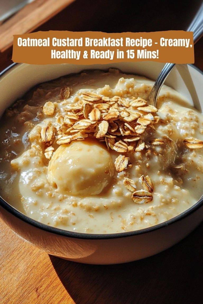 Oatmeal Custard Breakfast - Tasty Chow