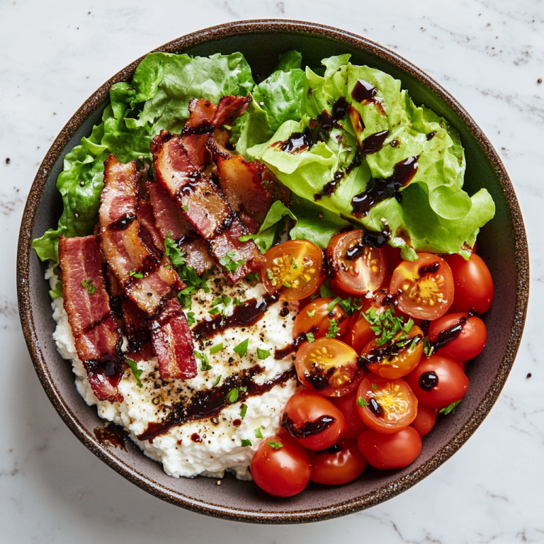 BLT Cottage Cheese Bowl - Tasty Chow