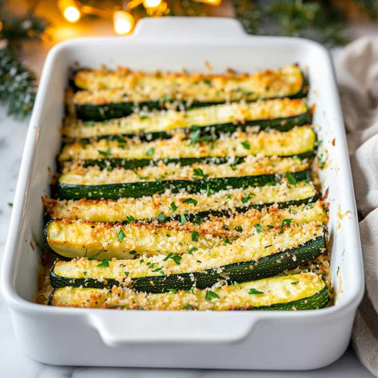 Baked Parmesan Zucchini - Tasty Chow