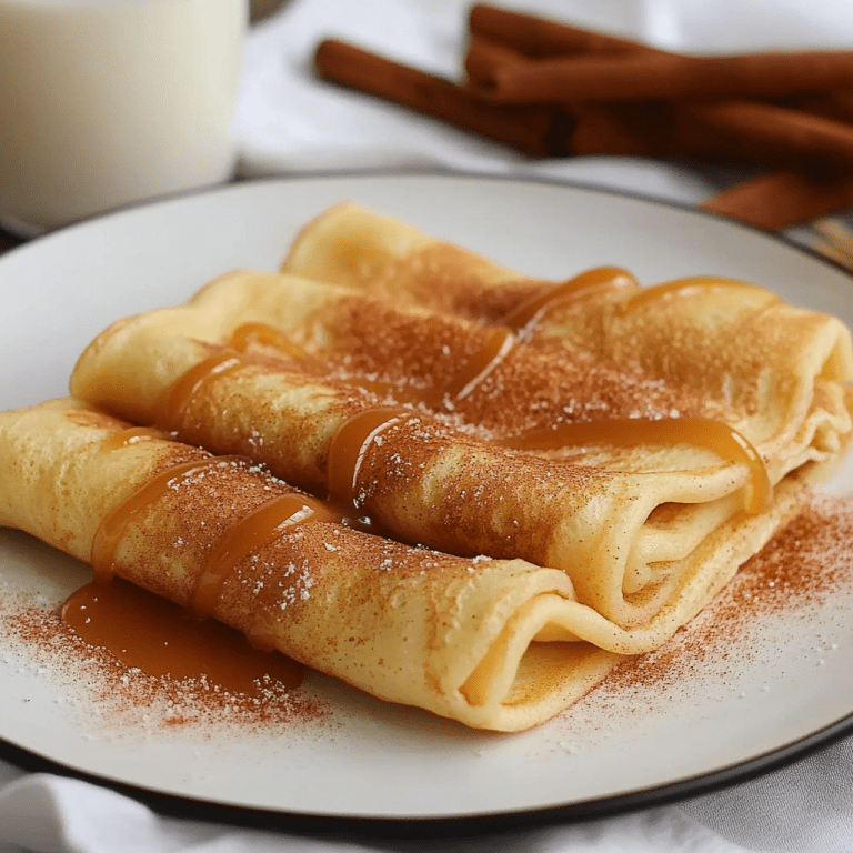 Cinnamon Roll Protein Crepes - Tasty Chow