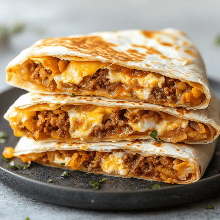 Chorizo Breakfast Crunch Wraps - Tasty Chow