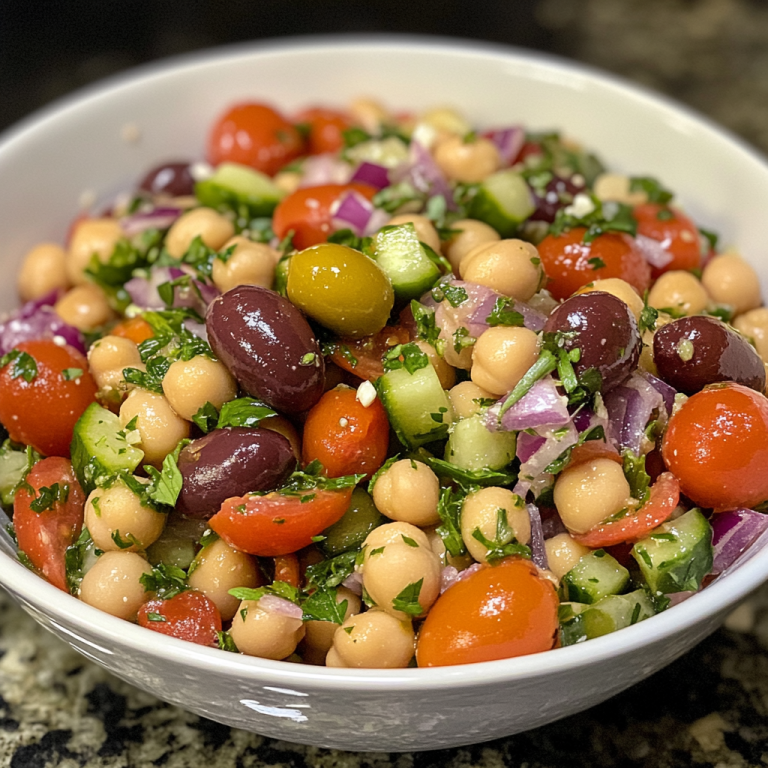Mediterranean Bean Salad Magic - Tasty Chow