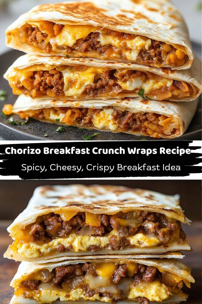 Chorizo Breakfast Crunch Wraps - Tasty Chow