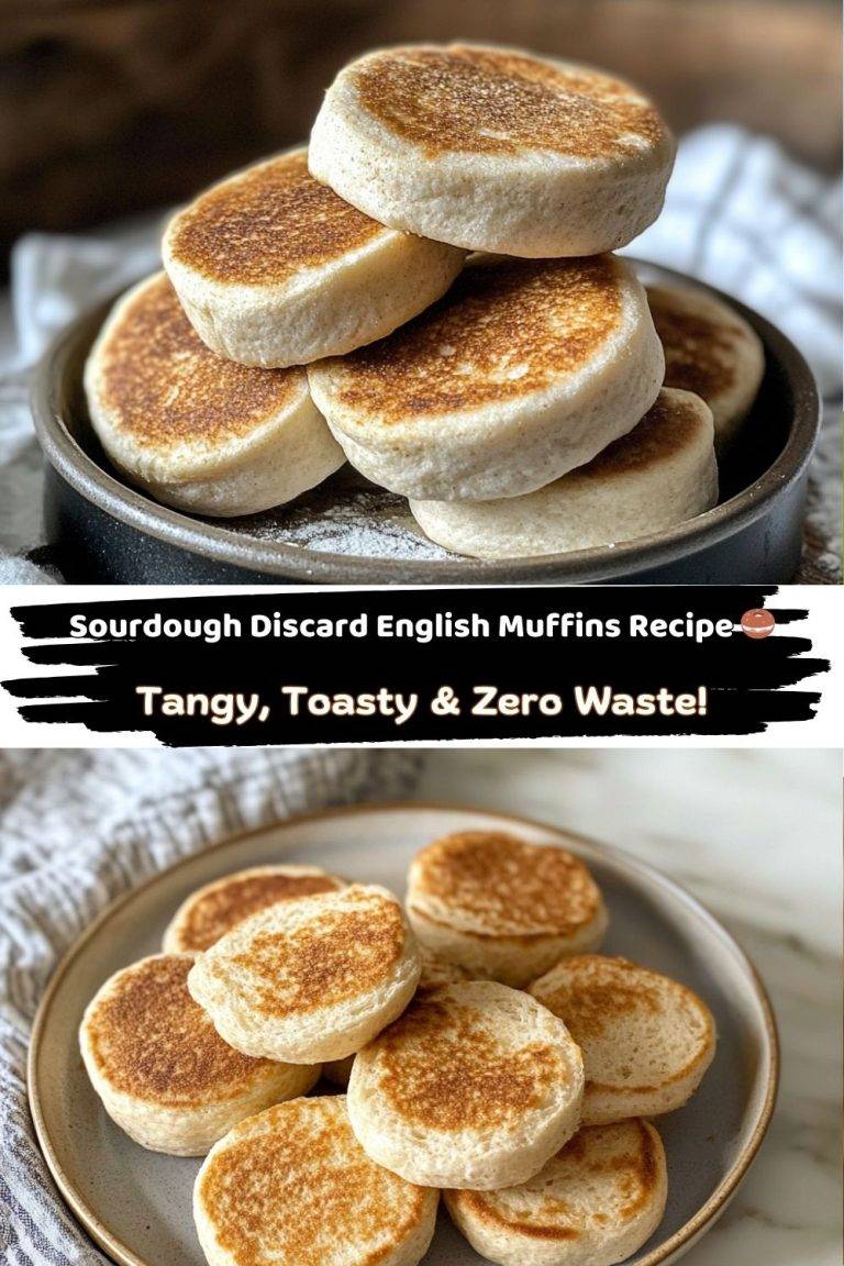 Sourdough Discard English Muffins - Tasty Chow