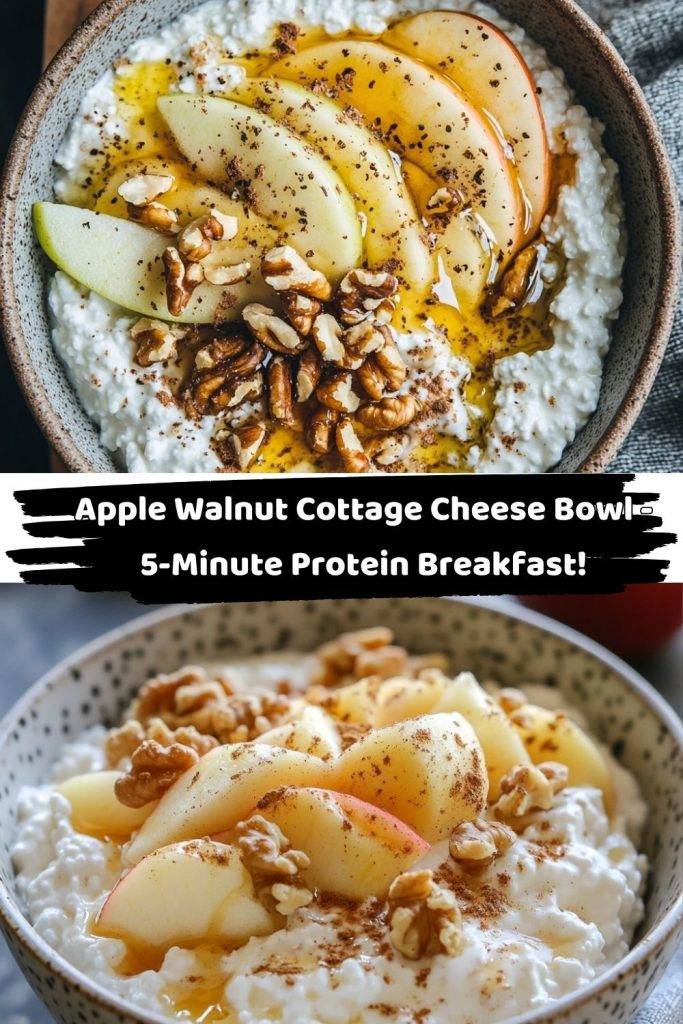 Apple Walnut Cottage Cheese Bowl - Tasty Chow