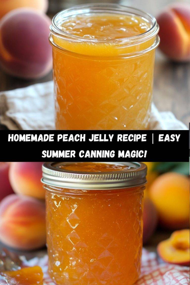 Peach Jelly Recipe - Tasty Chow