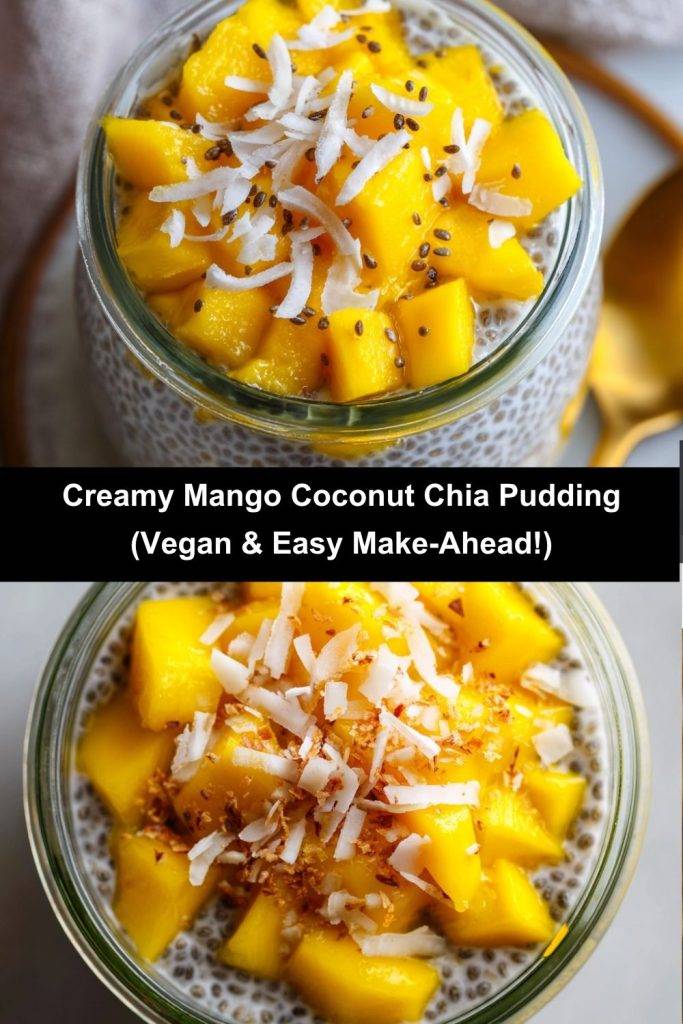 Mango Coconut Chia Pudding - Tasty Chow