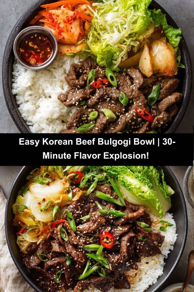 Korean Beef Bowl (Bulgogi) - Tasty Chow