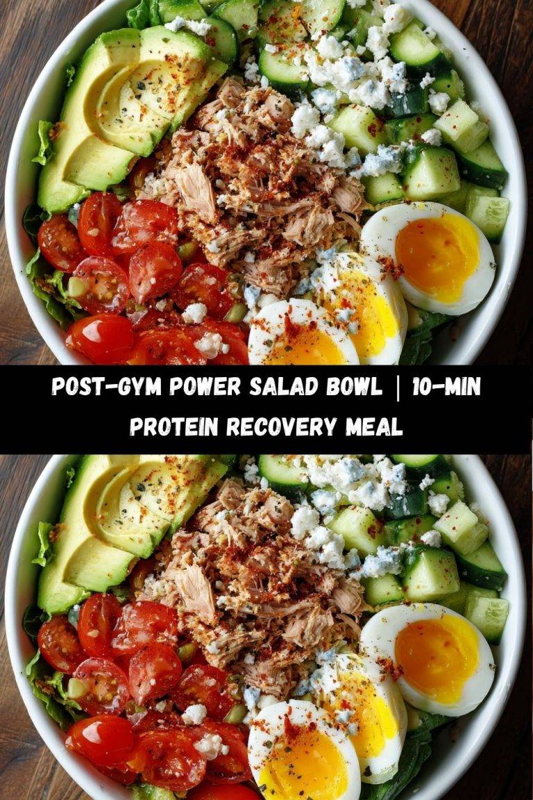 Post-Gym Power Salad Bowl - Tasty Chow