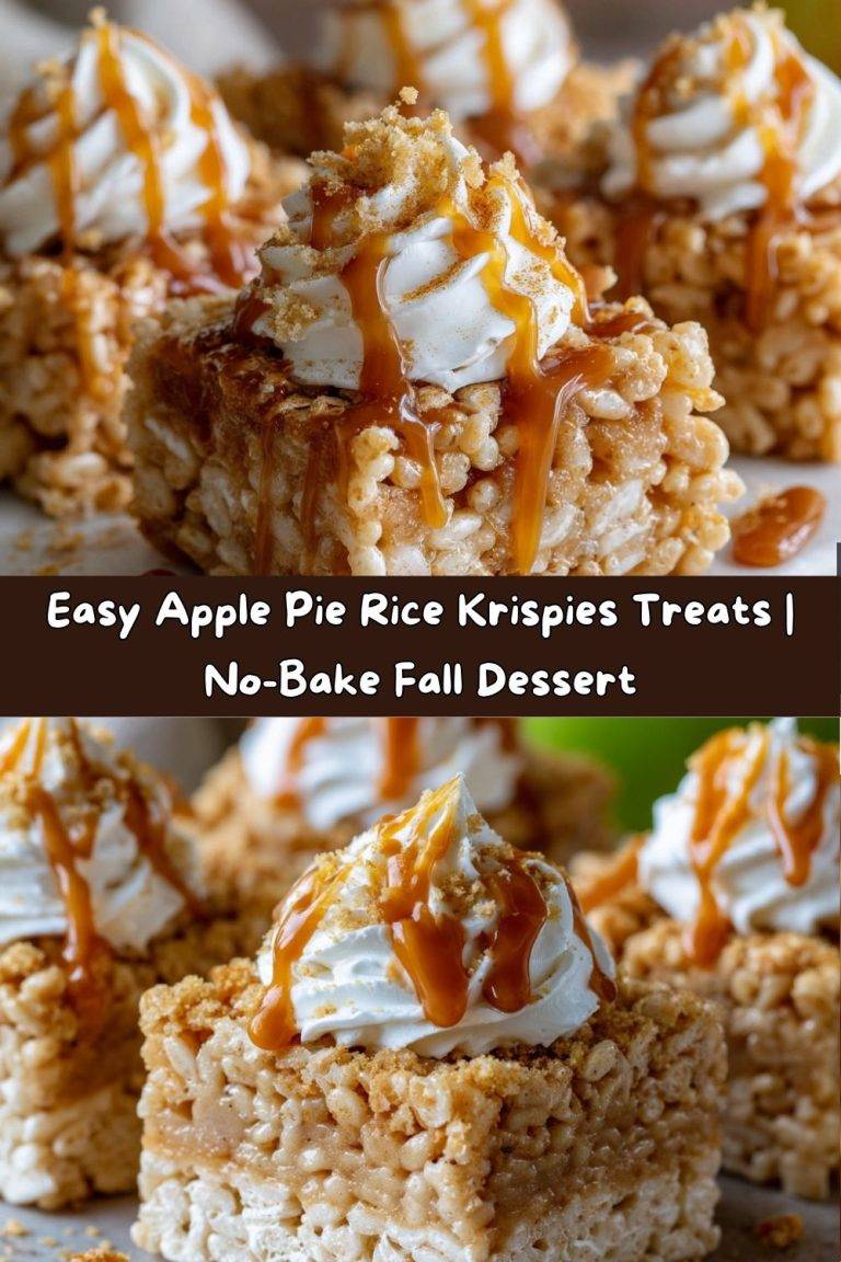 Easy Apple Pie Rice Krispies Treats - Tasty Chow