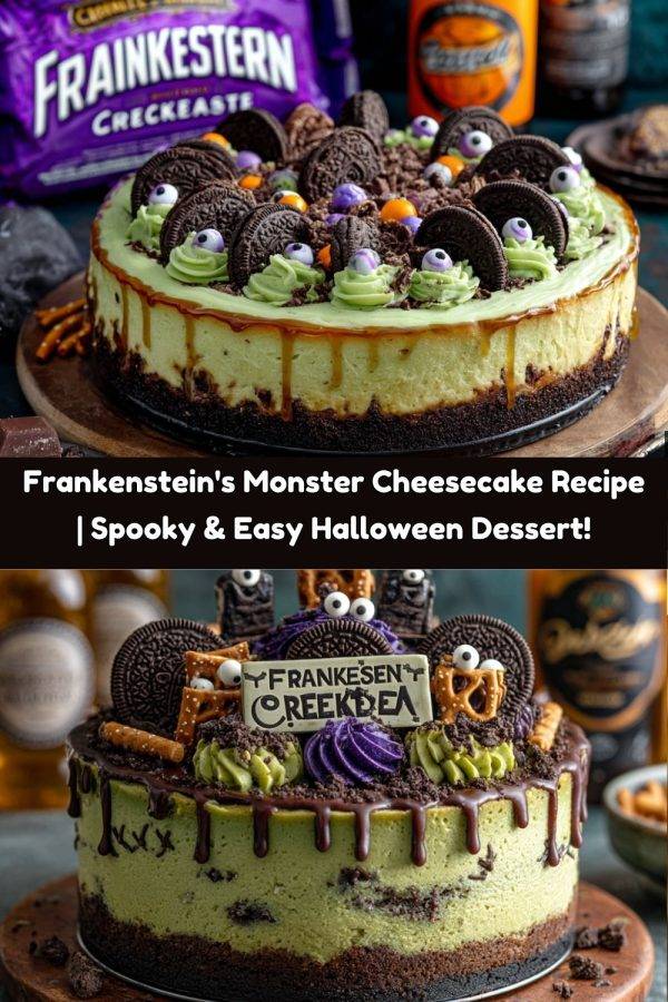 Frankenstein’s Monster Cheesecake - Tasty Chow