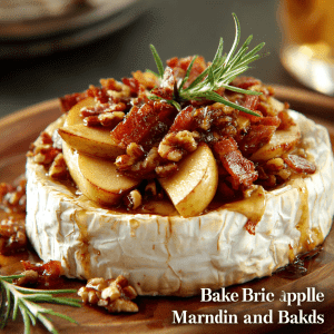 Baked Brie with Maple Caramelized Apples & Spiced Praline Bacon - Tasty ...