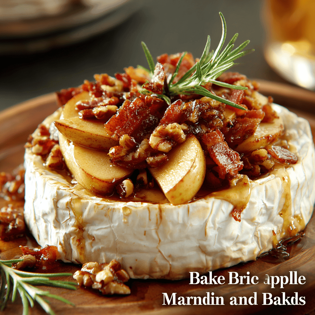 Baked Brie with Maple Caramelized Apples & Spiced Praline Bacon - Tasty ...