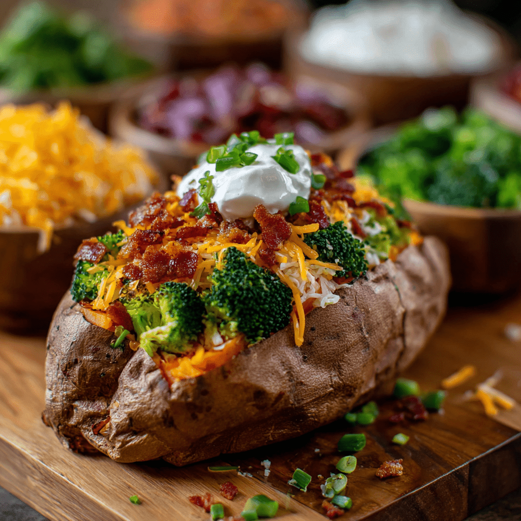 Loaded Baked Sweet Potato Bar - Tasty Chow