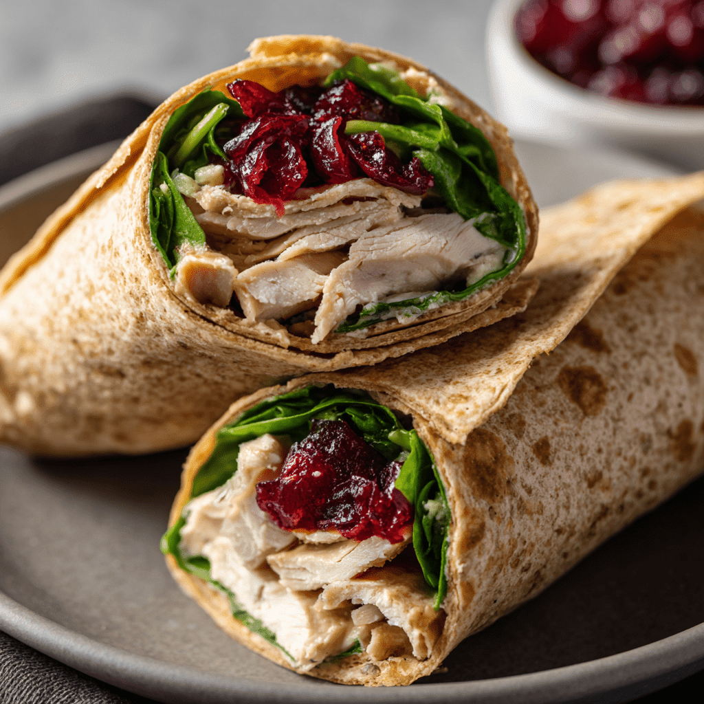Turkey & Cranberry Wraps - Tasty Chow
