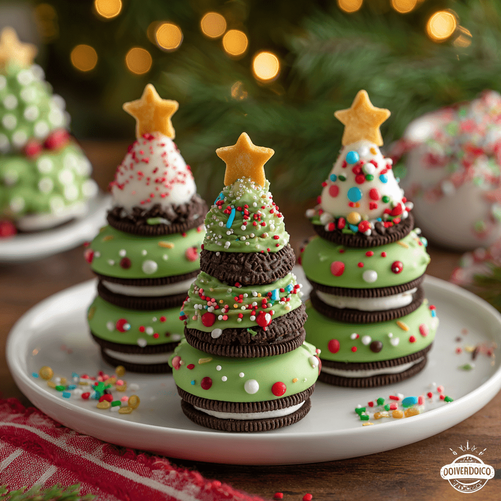 Christmas Tree Oreo Pops - Tasty Chow