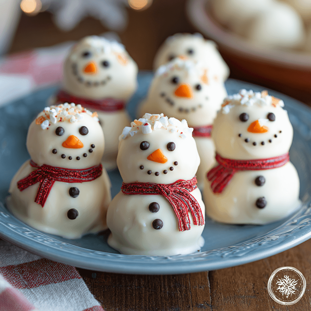 Mini Snowman Truffles - Tasty Chow