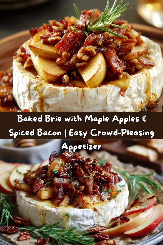 Baked Brie with Maple Caramelized Apples & Spiced Praline Bacon - Tasty ...