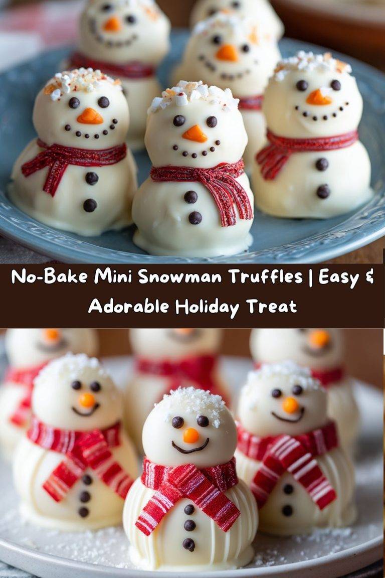 Mini Snowman Truffles - Tasty Chow