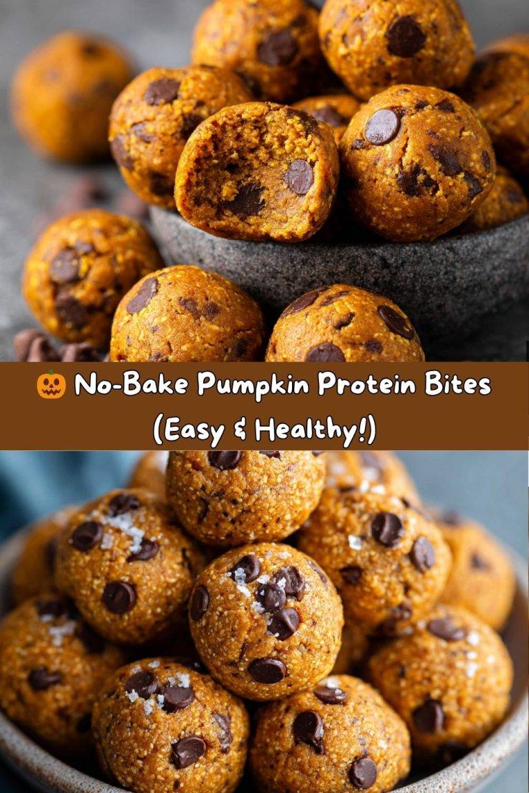 Pumpkin Protein Bites with Chocolate Chips - Tasty Chow