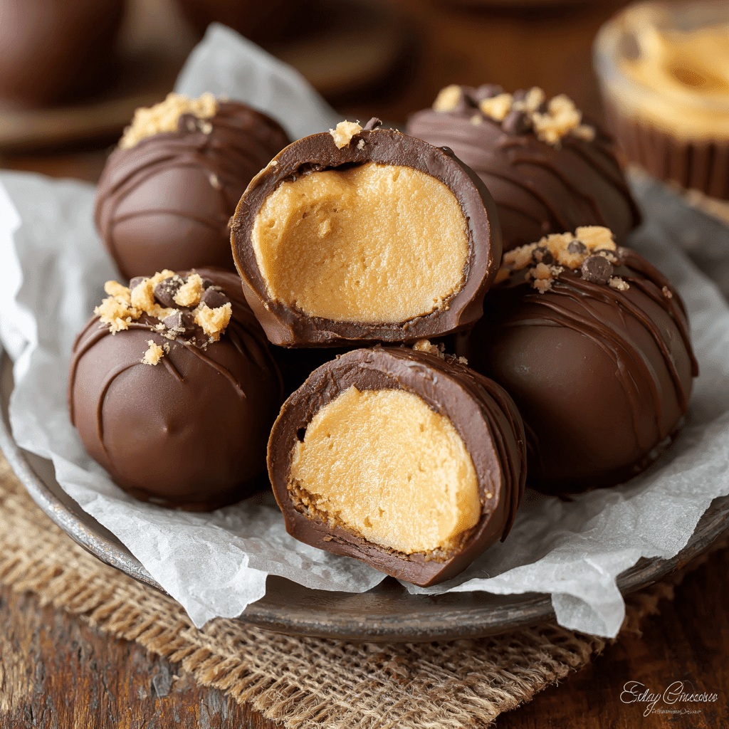 Classic Buckeye Balls : No-Bake Peanut Butter & Chocolate Perfection ...