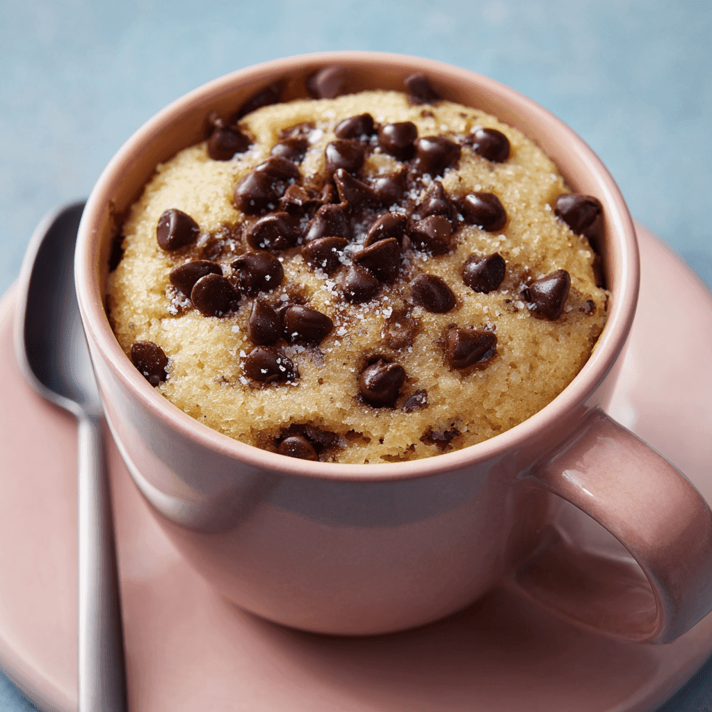 Chocolate Chip Mug Cake - Tasty Chow