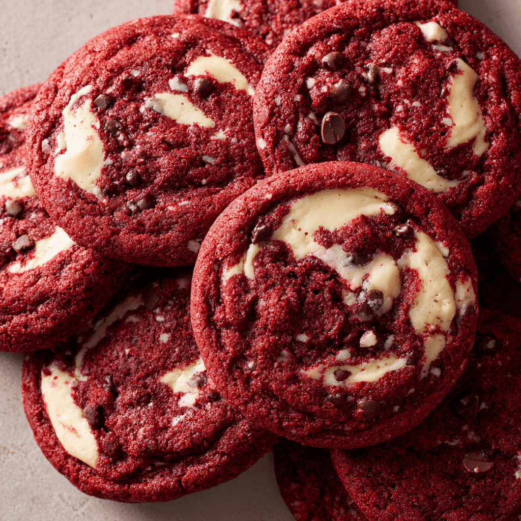 NYC Red Velvet Cookies with Cream Cheese Swirl : Bakery-Style ...