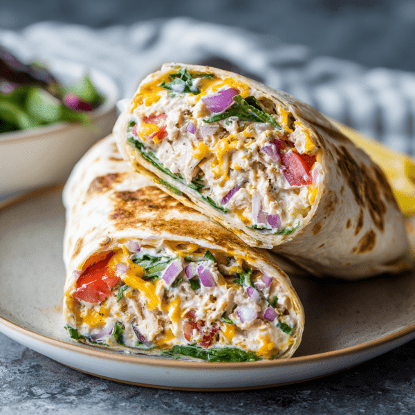 Healthy 10-Minute Tuna Melt Wrap : High Protein & Full of Flavor ...