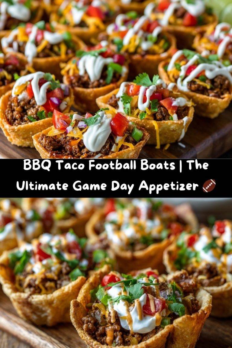 BBQ Taco Football Boats : Crispy, Cheesy, Tailgate-Ready Bites - Tasty Chow