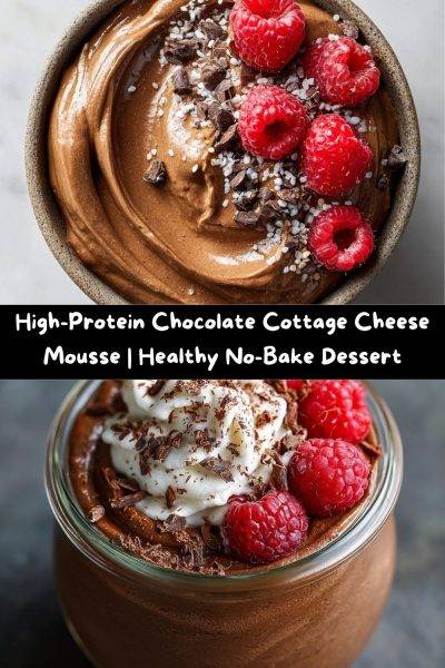 High-Protein Chocolate Cottage Cheese Mousse : Smooth, Rich ...