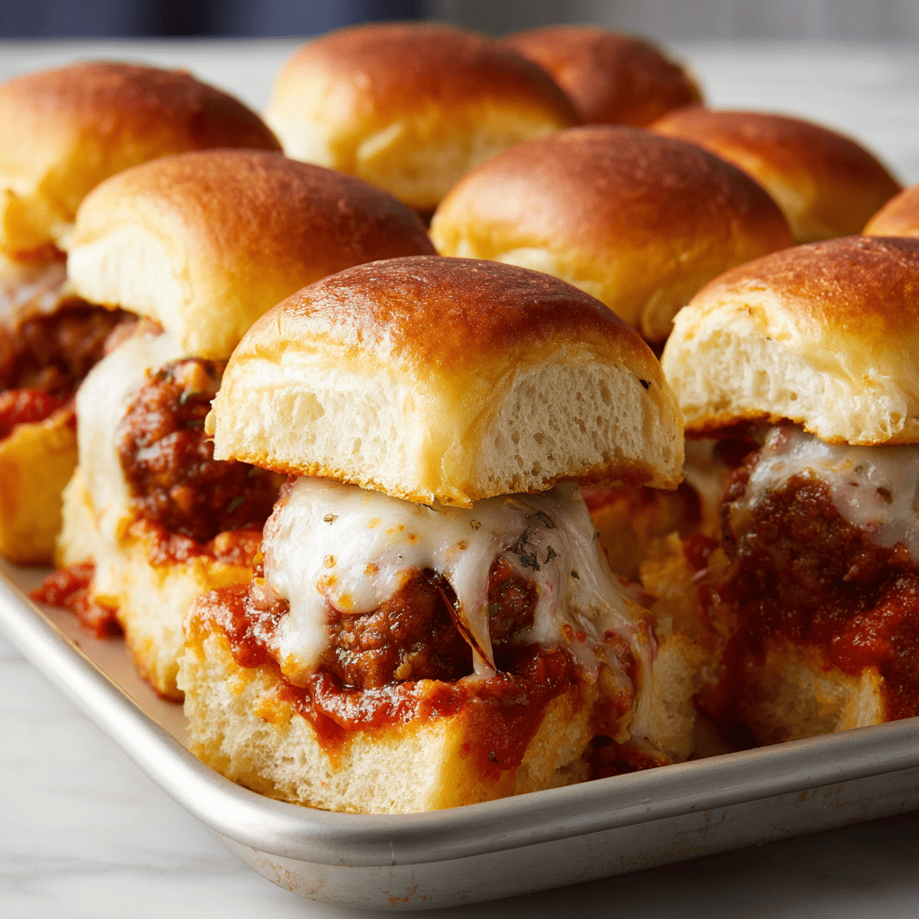 Meatball Parmesan Sliders : Cheesy, Saucy, Crowd-Pleasing Bites - Tasty ...