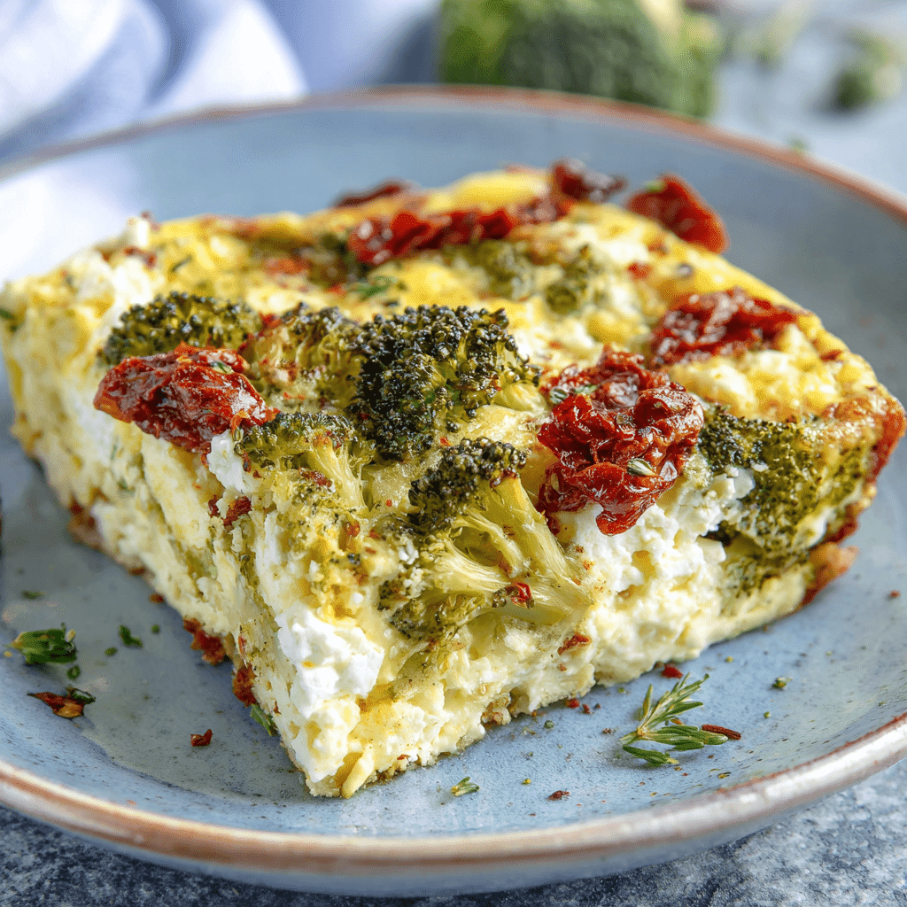 Broccoli Breakfast Bake with Eggs & Feta : High-Protein, Low Fuss ...