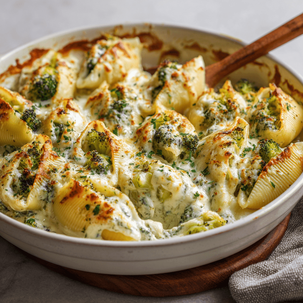 Stuffed Shells Broccoli Casserole : Creamy, Cheesy, and Perfectly Baked ...