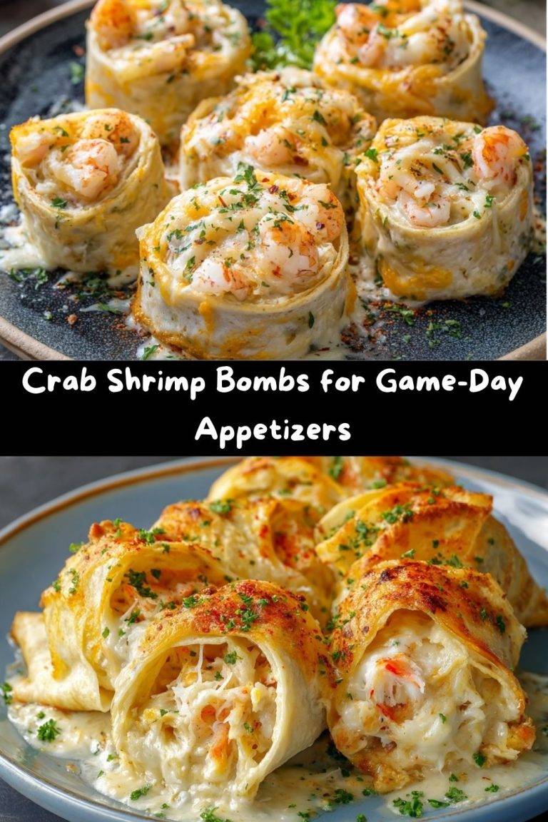 Cheesy Crab Shrimp Bombs : Creamy, Seafood-Stuffed Tortilla Rolls ...