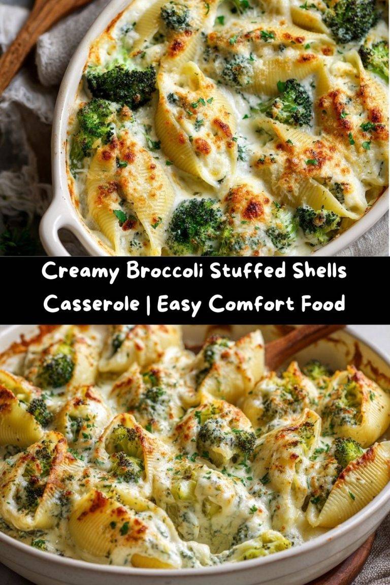 Stuffed Shells Broccoli Casserole : Creamy, Cheesy, and Perfectly Baked - Tasty Chow