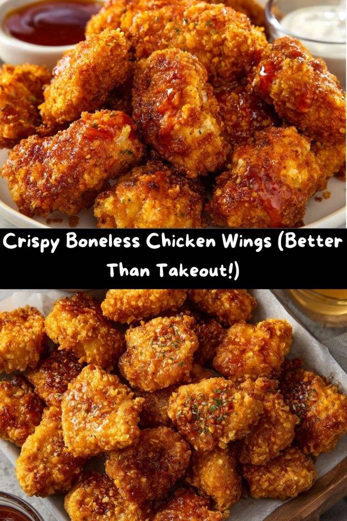 Crispy Boneless Chicken Wings : Better Than Takeout - Tasty Chow