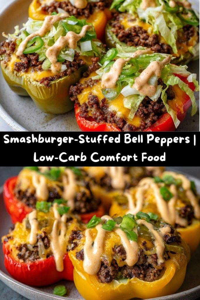 Smashburger-Stuffed Bell Peppers : Low-Carb, Keto-Friendly Burger Hack ...