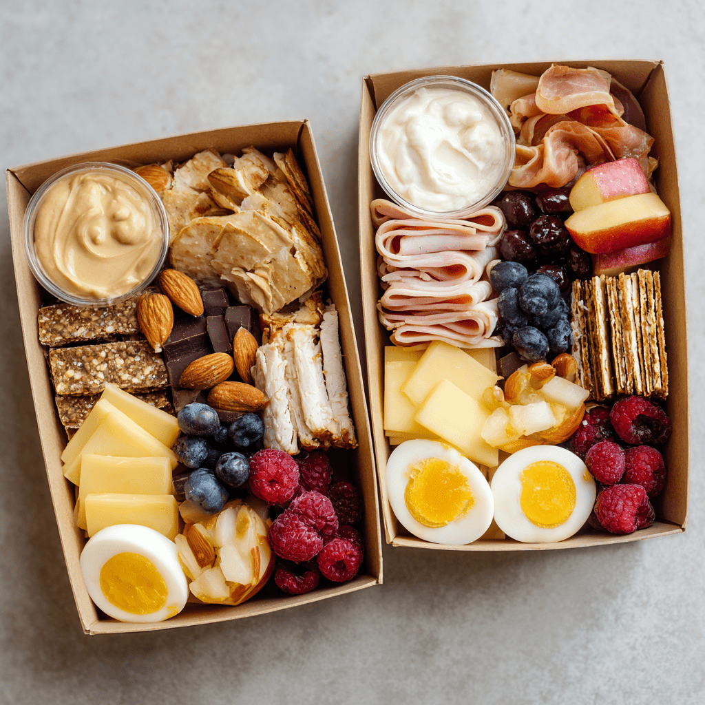 Balanced Breakfast Charcuterie Prep Boxes (Savory + Sweet) - Tasty Chow