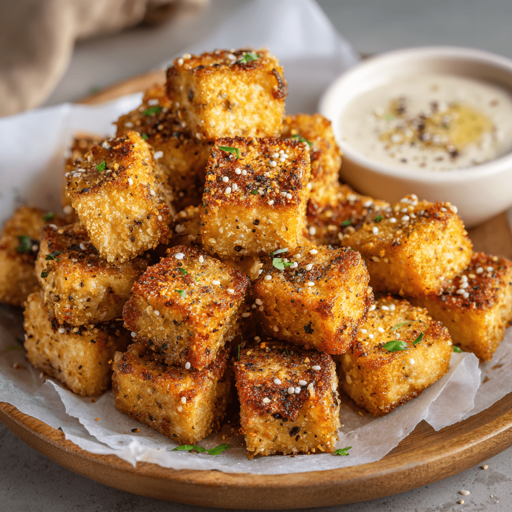 Crispy Baked Tofu Bites - Tasty Chow