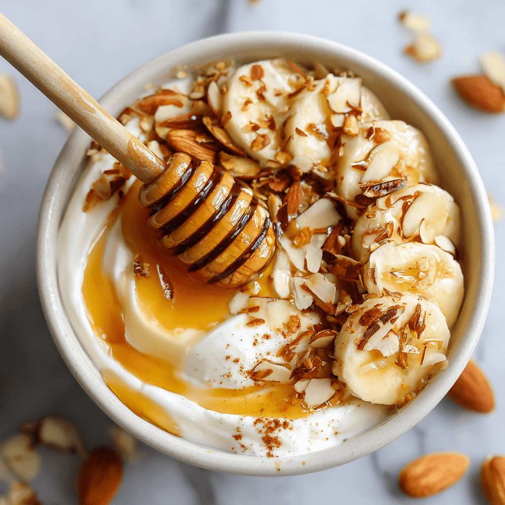 Honey Almond Yogurt Bowl : Simple, Sweet & Protein-Packed - Tasty Chow