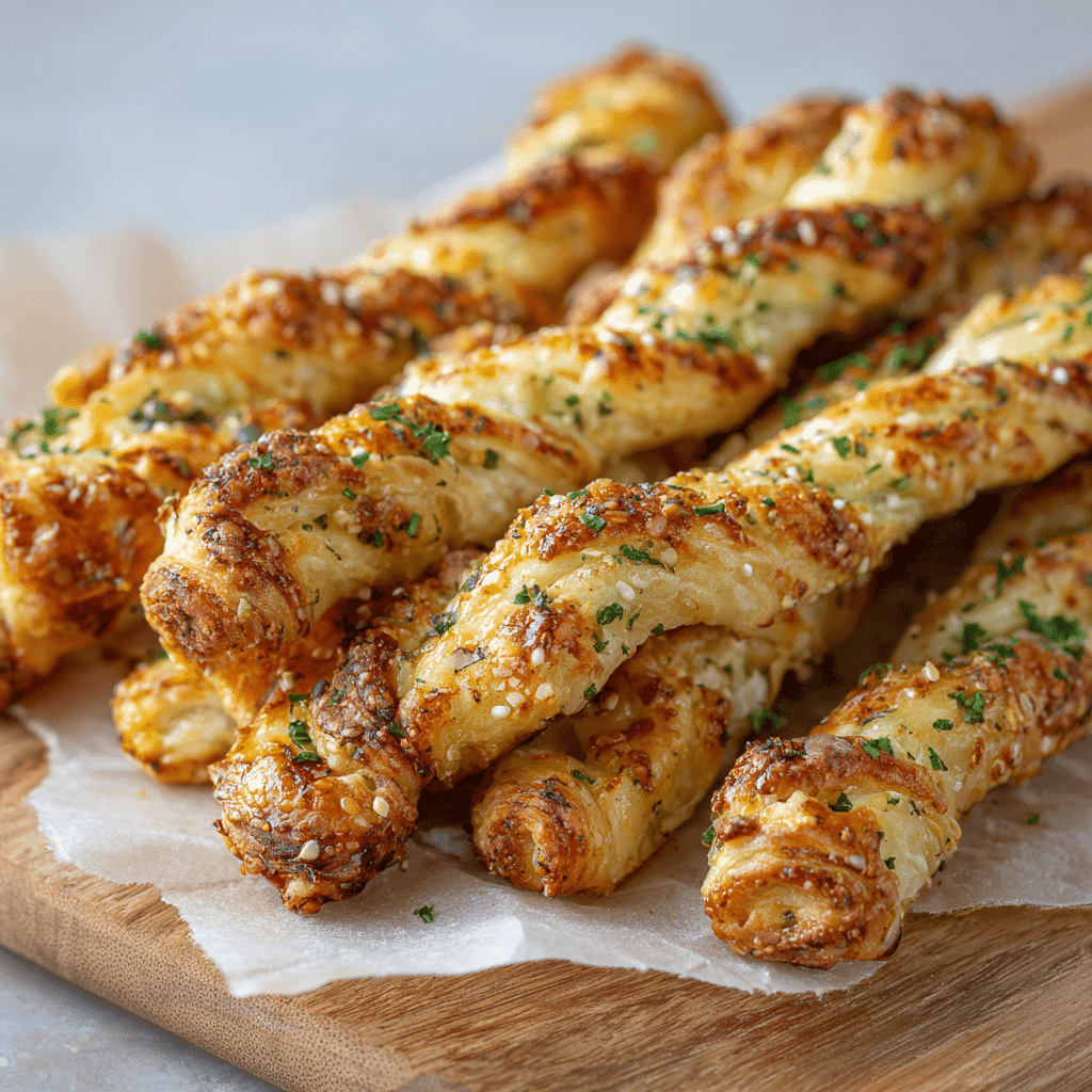 Savory Puff Pastry Twists : Easy Game Day Appetizer - Tasty Chow