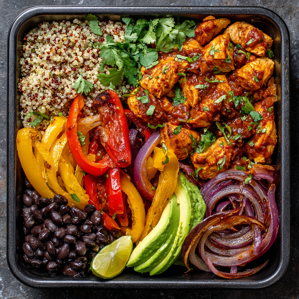 Sheet Pan Chicken Tinga Bowls : 15-Minute Meal Prep Magic - Tasty Chow