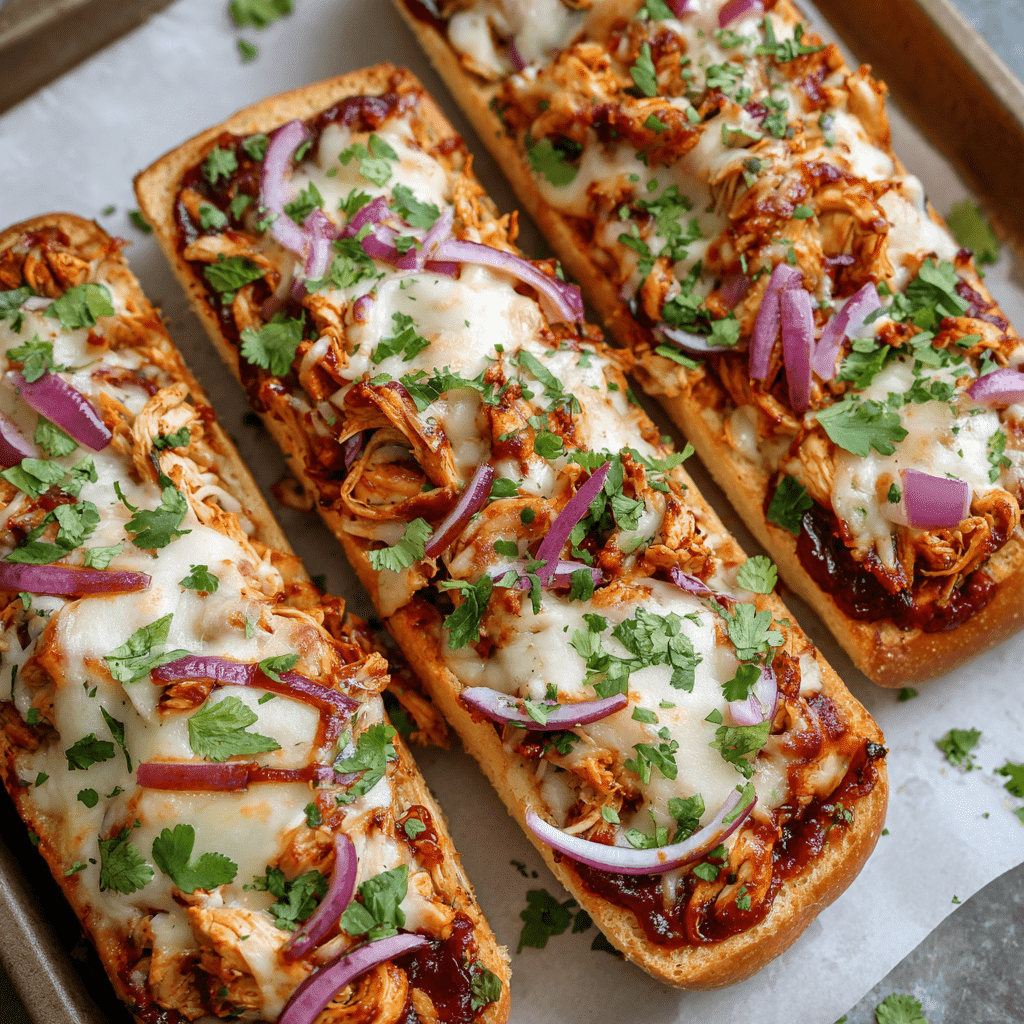 BBQ Chicken French Bread Pizza : Easy 10-Minute Dinner - Tasty Chow